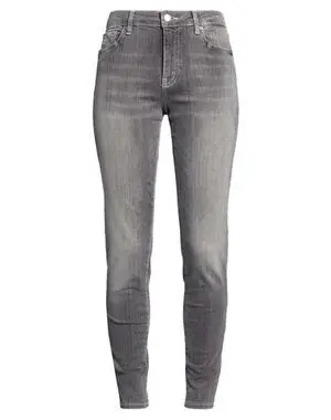 Armani Exchange Cotton-blend Jeans With Leather Trims