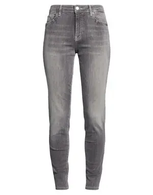 Armani Exchange Cotton-blend Jeans With Leather Trims