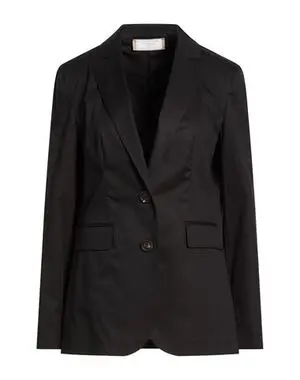 Peserico PESERICO Single-Breasted Blazer Black