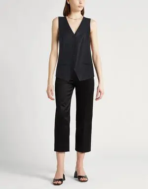 Peserico Tailored Linen Vest - Blue