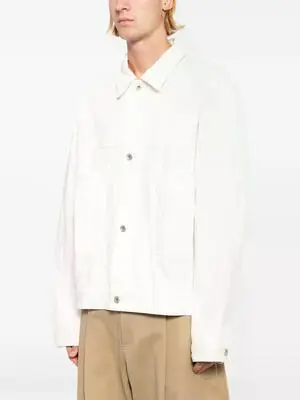 Studio Nicholson Button-up Denim Jacket - White