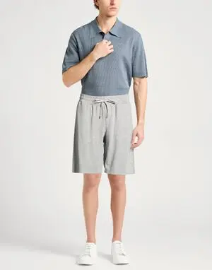 LARDINI Viscose Jersey Athletic Shorts - Grey