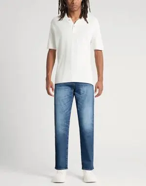 Armani Exchange Straight-leg Jeans With Brand Logo