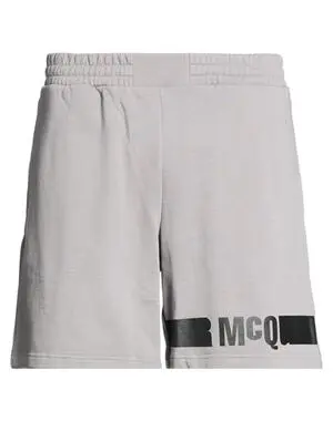 Alexander McQueen Cotton Terry Athletic Shorts With Logo