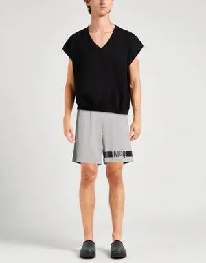 Alexander McQueen Cotton Terry Athletic Shorts With Logo