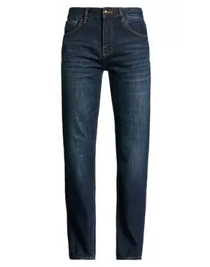 Armani Exchange Tapered Fit Faded Dark Wash Denim Jeans