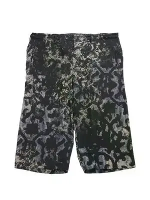 Yohji Yamamoto Patterned Cropped Trousers
