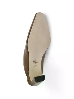 STUART WEITZMAN Stassi Pointed-toe Mules - Brown