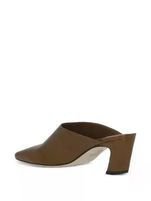 STUART WEITZMAN Stassi Pointed-toe Mules - Brown