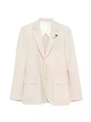 LARDINI Notched-lapel Suit - Neutrals