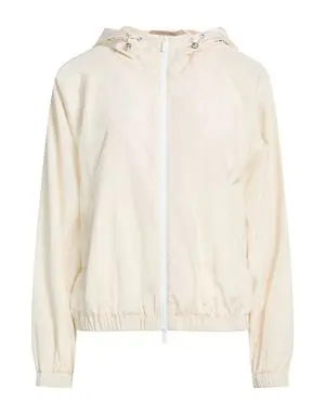 Peserico Polyamide And Cotton Hooded Windbreaker - White