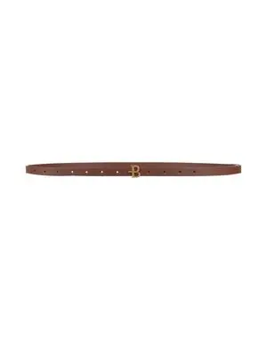 BALLANTYNE Pebbled Leather Skinny Belt