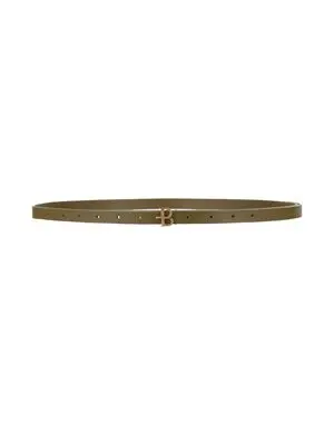 BALLANTYNE Pebbled Leather Skinny Belt