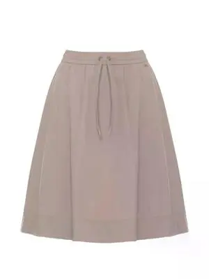Herno A-line Midi Skirt With Drawstring - Neutrals