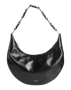 ANINE BING Leather Hobo Bag - Black