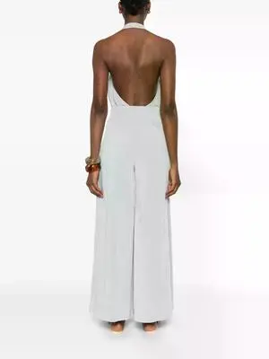 ELEH Pleated Palazzo Pants - Blue