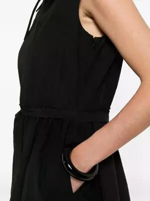 INDIVIDUAL SENTIMENTS Sleeveless Midi Dress With Belt - Black