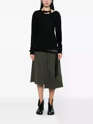 INDIVIDUAL SENTIMENTS Long-sleeve T-shirt With Tie Detail