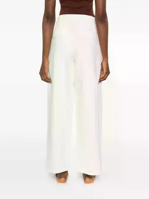 ELEH Pleated Palazzo Pants - Neutrals