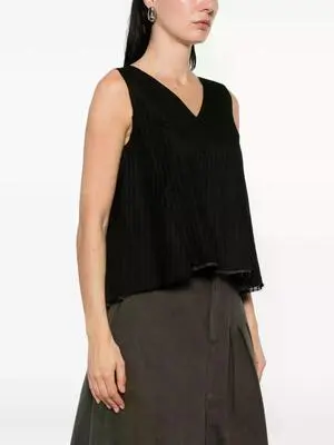 INDIVIDUAL SENTIMENTS Striped V-neck Blouse