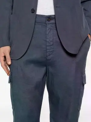Eleventy Button-fastening Cargo Trousers - Blue