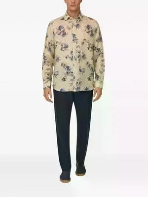 Boggi Milano Regular Fit Linen Shirt