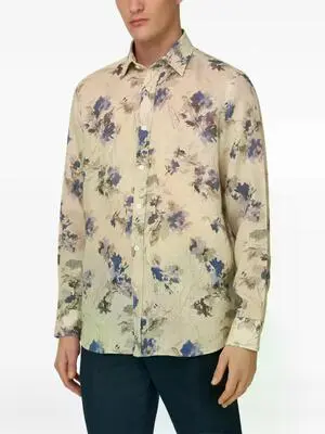 Boggi Milano Regular Fit Linen Shirt
