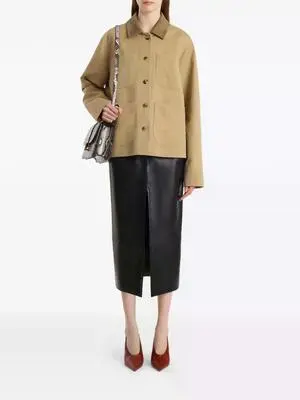 Khaite Jacket With Pockets - Neutrals