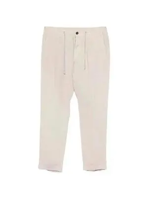 Eleventy Drawstring-fastening Trousers - Neutrals