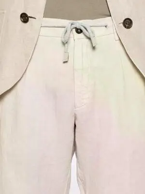 Eleventy Drawstring-fastening Trousers - Neutrals