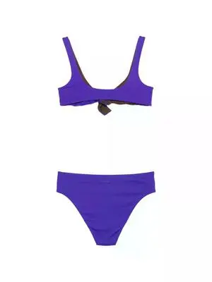FISICO Knot-detail Two-piece Bikini Set - Purple