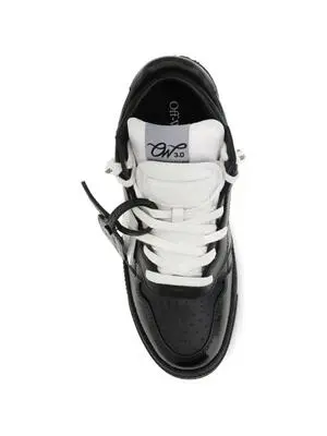 Off-White 3.0 Floating Arrow Leather Sneakers - Black