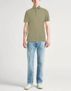 LARDINI Polo Shirt Size Cotton - Green