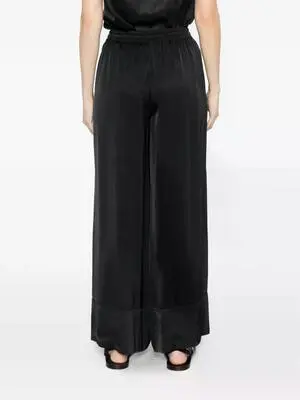 Dixie Drawstring Waist Palazzo Pants - Black