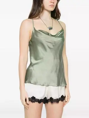 Dixie Criss-cross Strap Top - Green