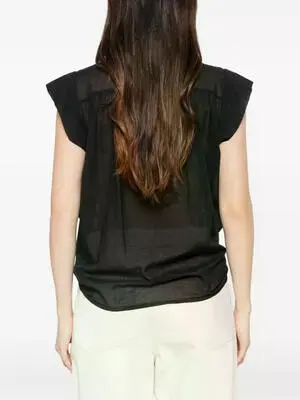 Dixie Knot-detail Blouse - Black