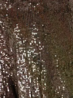 P.a.r.o.s.h Sequined Straight Leg Trousers - Brown