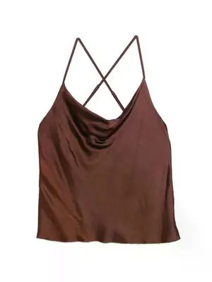 Dixie Cross-back Top - Brown