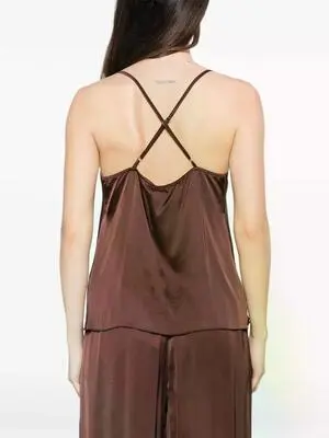 Dixie Cross-back Top - Brown
