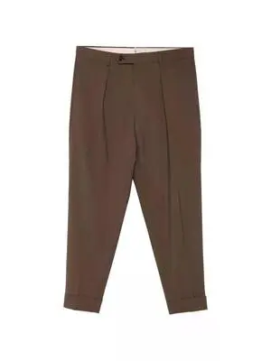 BERWICH Chiaia Pleated Trousers - Brown