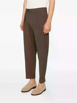 BERWICH Chiaia Pleated Trousers - Brown