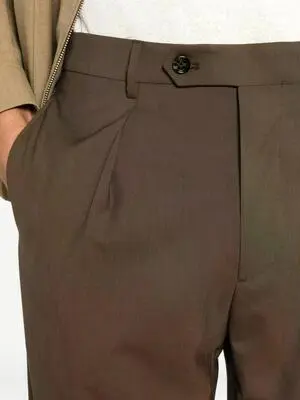 BERWICH Chiaia Pleated Trousers - Brown
