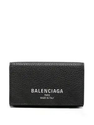 Balenciaga Logo-detail Keyring - Black