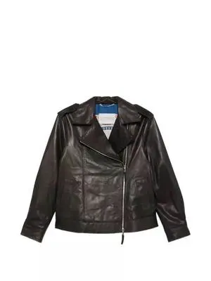 LEATHER AUTHORITY Zipped Leather Jacket