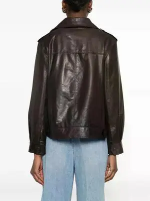 LEATHER AUTHORITY Zipped Leather Jacket