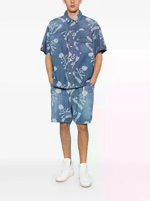 MASTERMIND WORLD Skull-print Denim Shirt