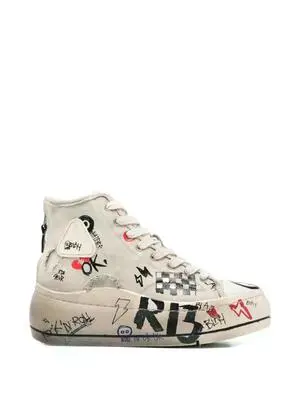 R13 Kurt Hi-top Sneakers - Neutrals