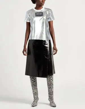 Versace Metallic Crewneck T-shirt - Silver