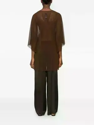 FISICO V-neck Top - Brown