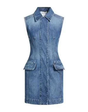 Sportmax Mini Denim Dress - Blue
